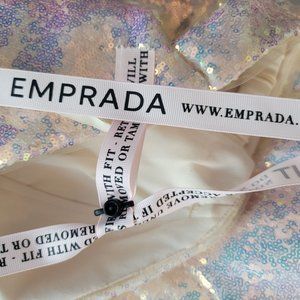 Emprada | Dresses | Nwt Emprada Vanessa Opal White Multi Off Shoulder ...
